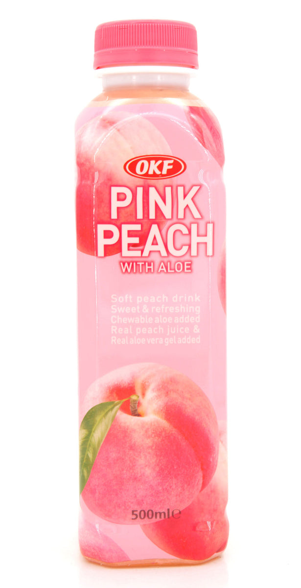 Okf Fruit Juice With Aloe Vera Pink Peach 500ml Fresh Food Market