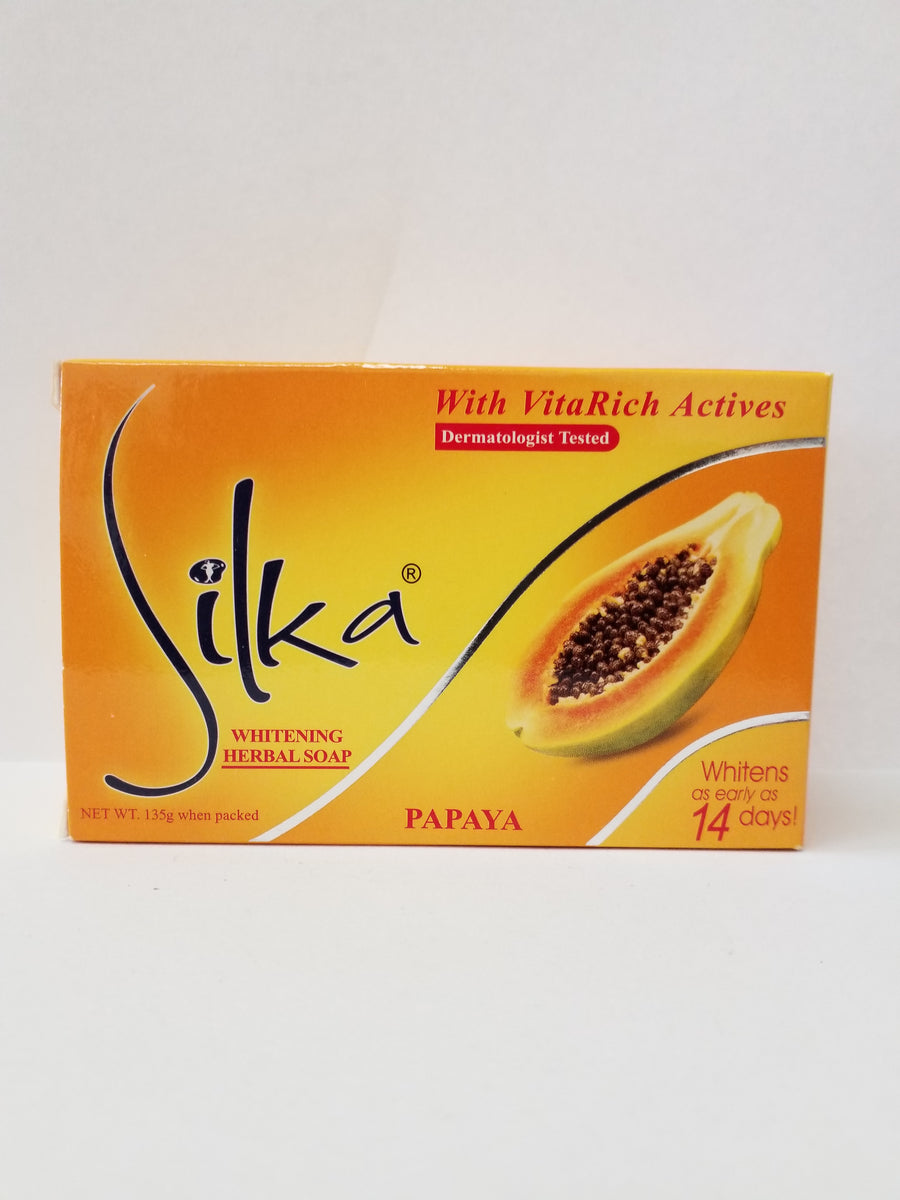 Silka - Papaya Whitening Herbal Soap 135g – Fresh Food Market - Rooty Hill