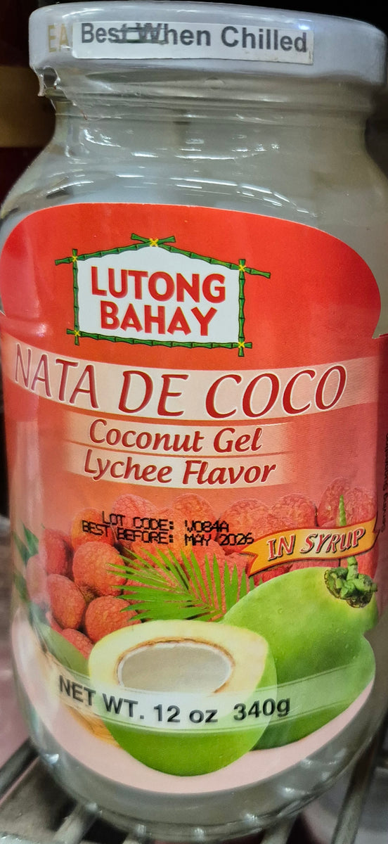 Lutong Bahay - Nata De Coco Coconut gel Lychee Flavor in Syrup 340g ...