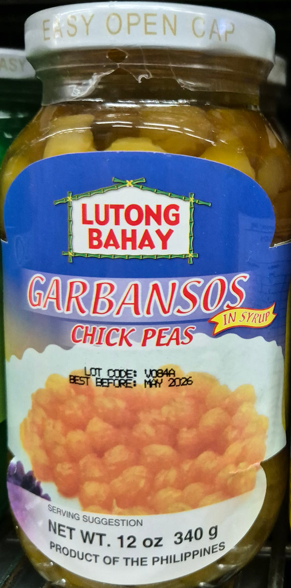 Lutong Bahay - Garbansos Chick Peas in Syrup 340g – Fresh Food Market ...