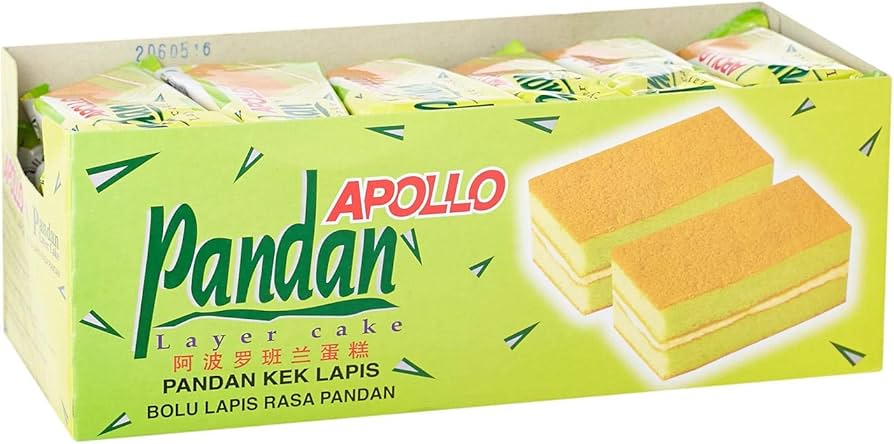 Apollo - Pandan Flavour Layer Cake 36g x 12 – Fresh Food Market - Rooty ...