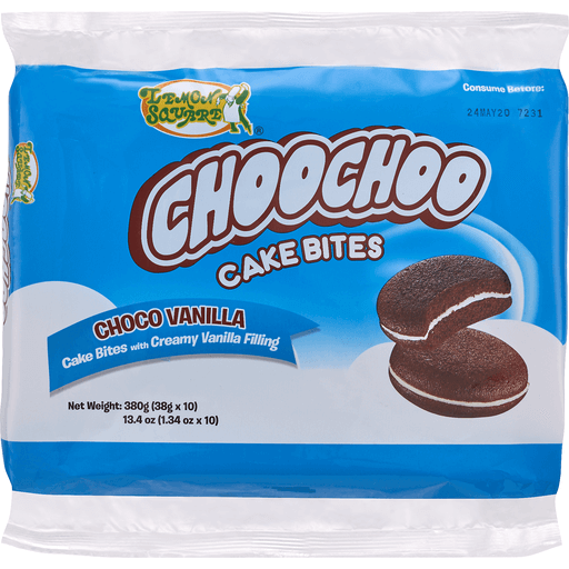 LemonSquare - Choochoo Cake Bites - Choco Vanilla 380g (38g x 10 ...