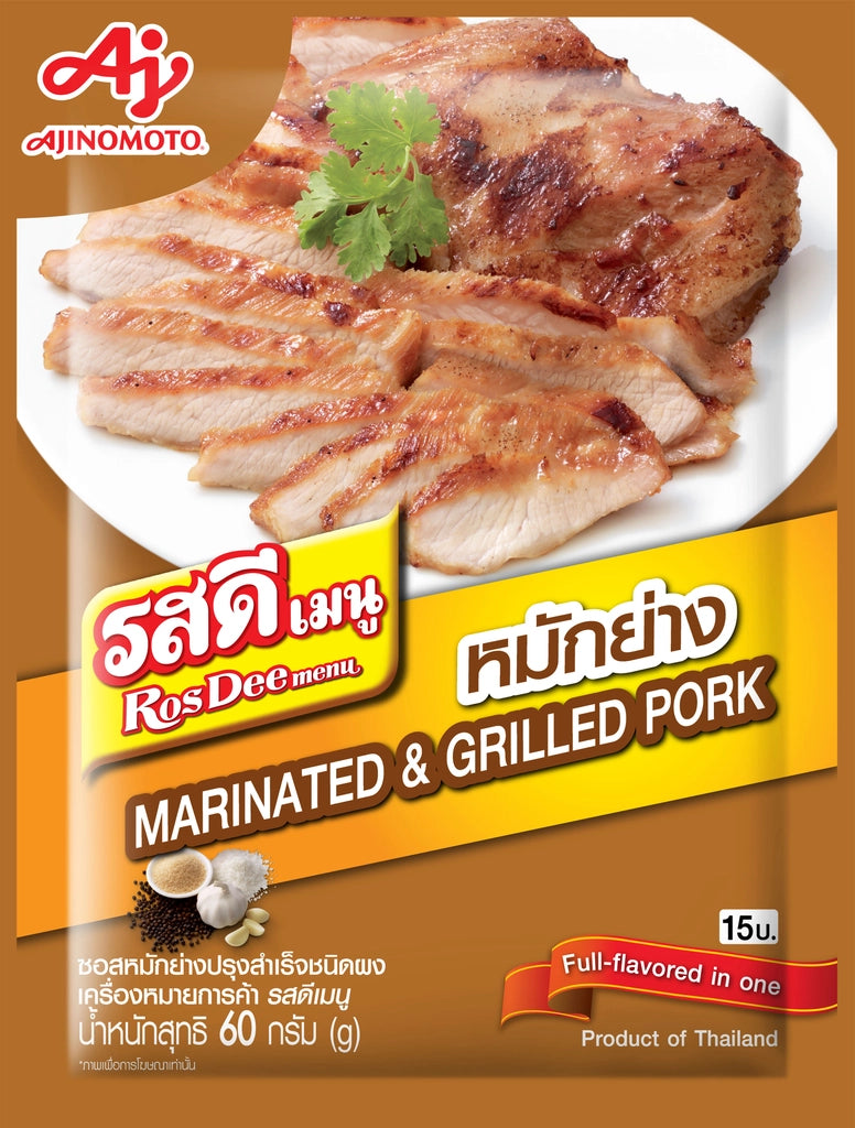 Ajinomoto - RosDee menu Marinated & Grilled Pork 60g – Fresh Food ...