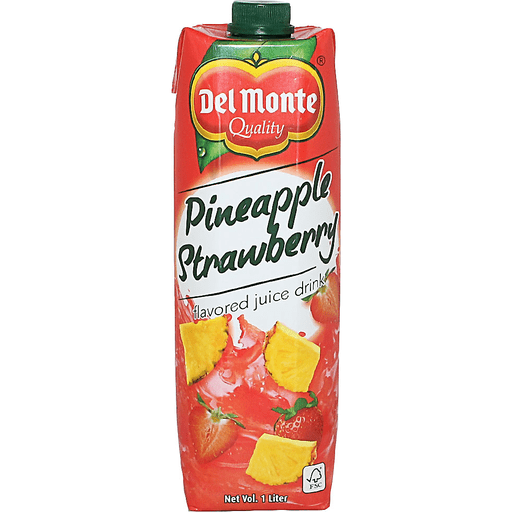 Del Monte - Pineapple Strawberry Flavored Juice Drink 1L – Fresh Food ...