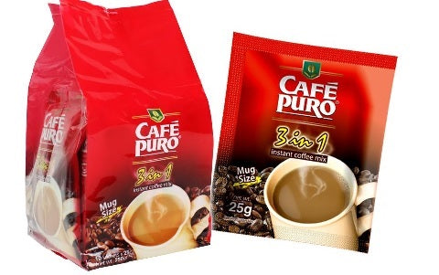 Cafe Puro - 3 in 1 Instant Coffee mix 10 x 25g sachets – Fresh Food ...