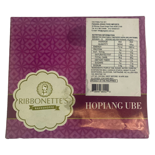 Ribbonette's - Hopia Ube (10 pieces) – Fresh Food Market - Rooty Hill