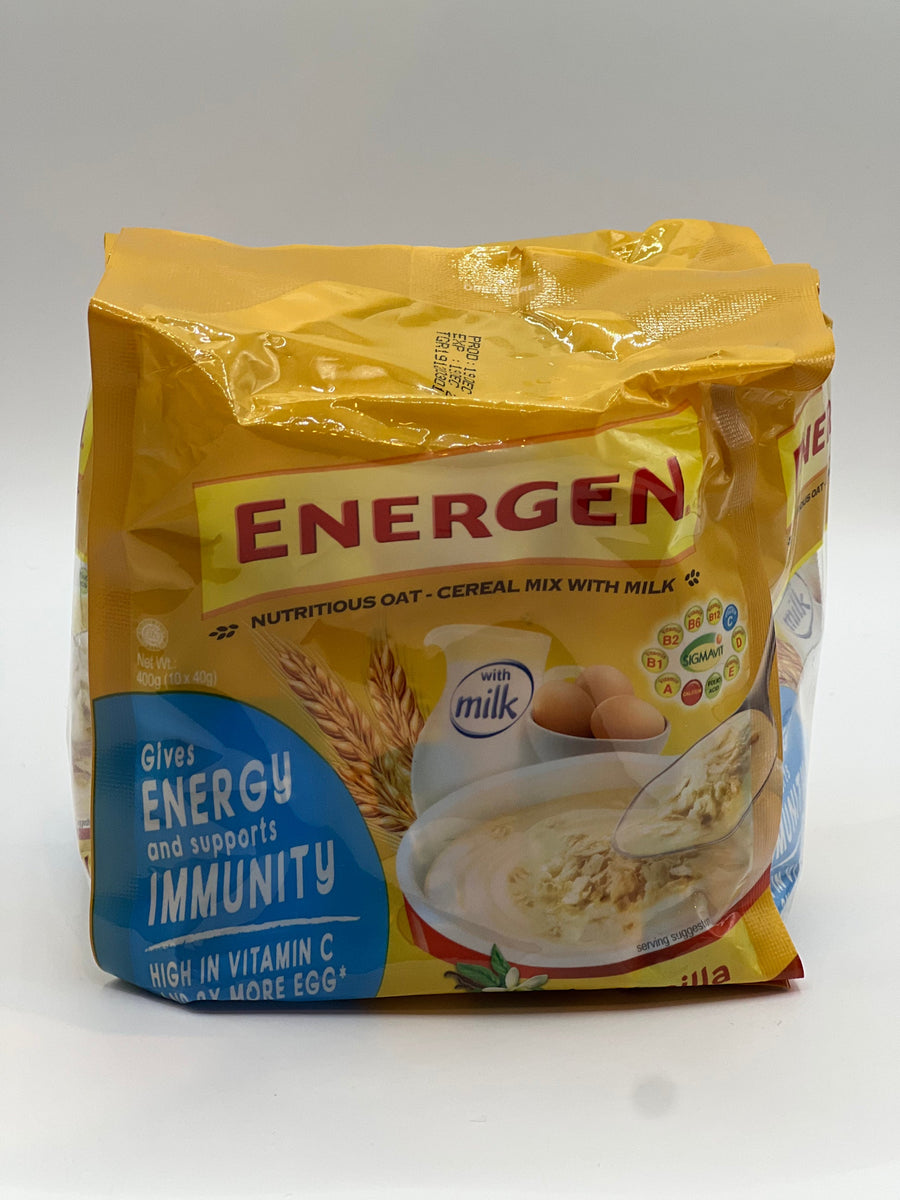 Energen - Nutritious Oats - Cereal mix with Milk Vanilla 10 x 40g ...