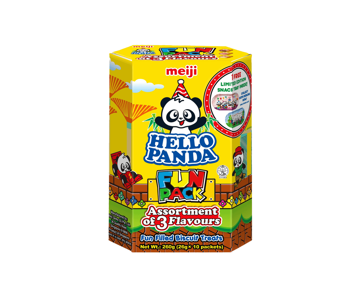 Meiji - Hello Panda Assortment of 3 Flavours 260g (26g x 10 packets ...
