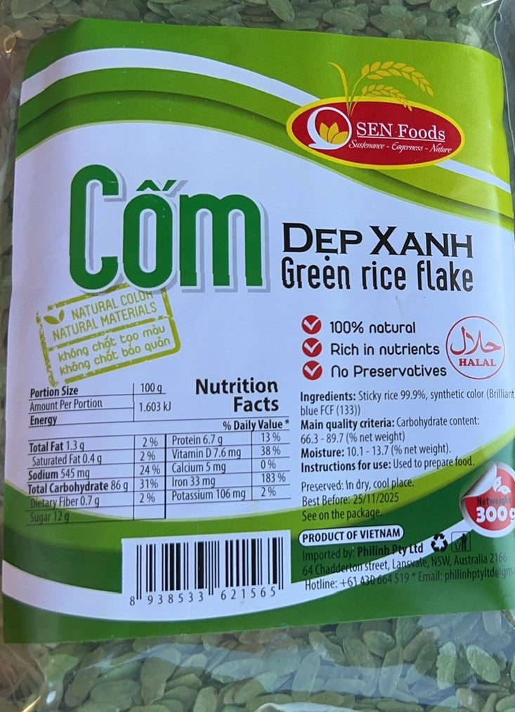 Sen Foods - Green Rice Flake 300g – Fresh Food Market - Rooty Hill