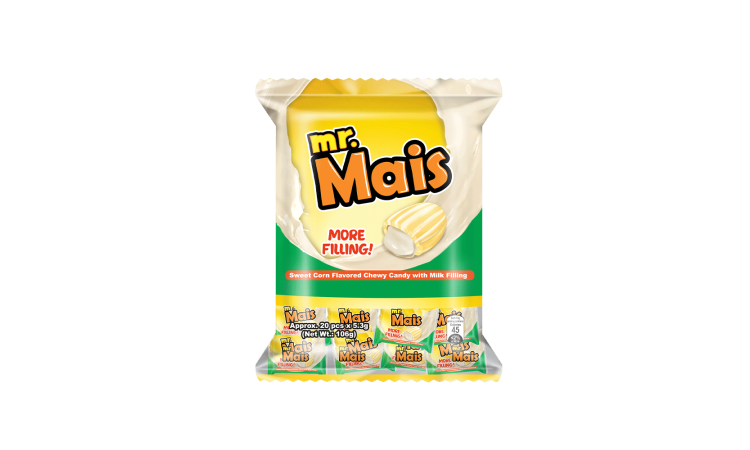 Rebisco - Mr Mais, Sweetcorn Flavoured Chewy Candy with Milk Filling 2 ...
