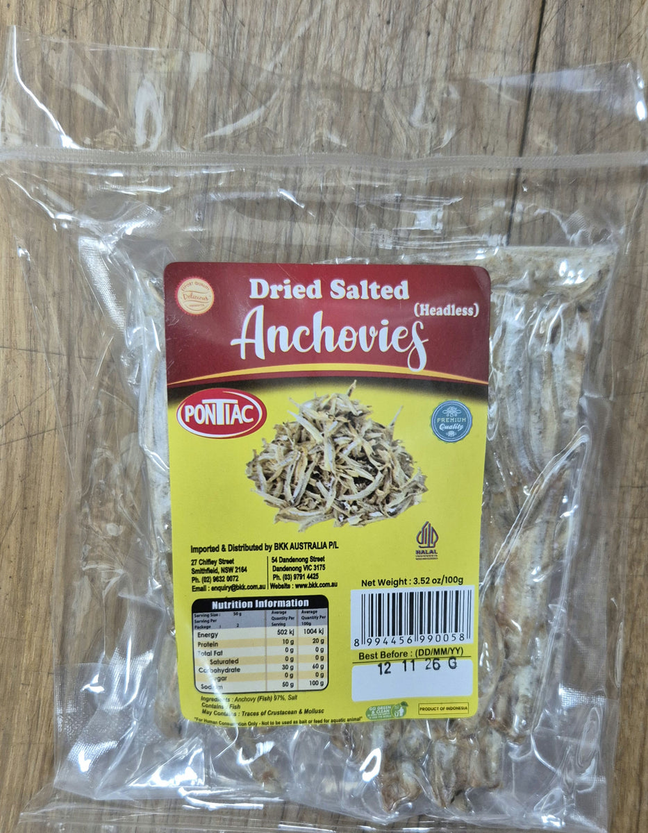 Pontiac - Dried Salted Anchovies (Headless) 100g – Fresh Food Market ...
