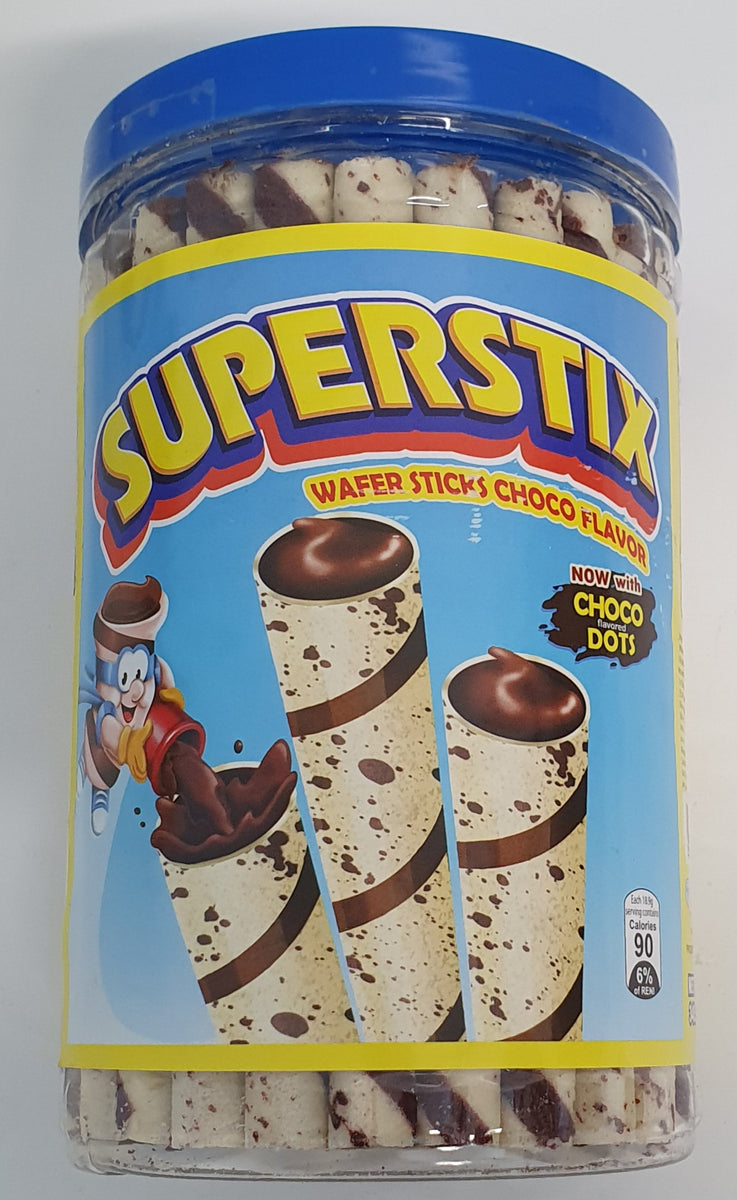 Superstix - Wafer Sticks Choco Flavor with super dots 330g – Fresh Food ...