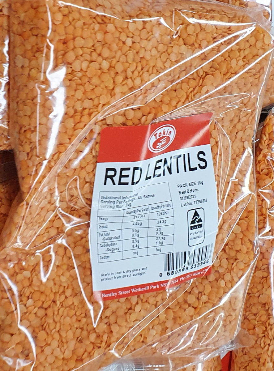 Red lentils 1kg - Takin brand – Fresh Food Market - Rooty Hill