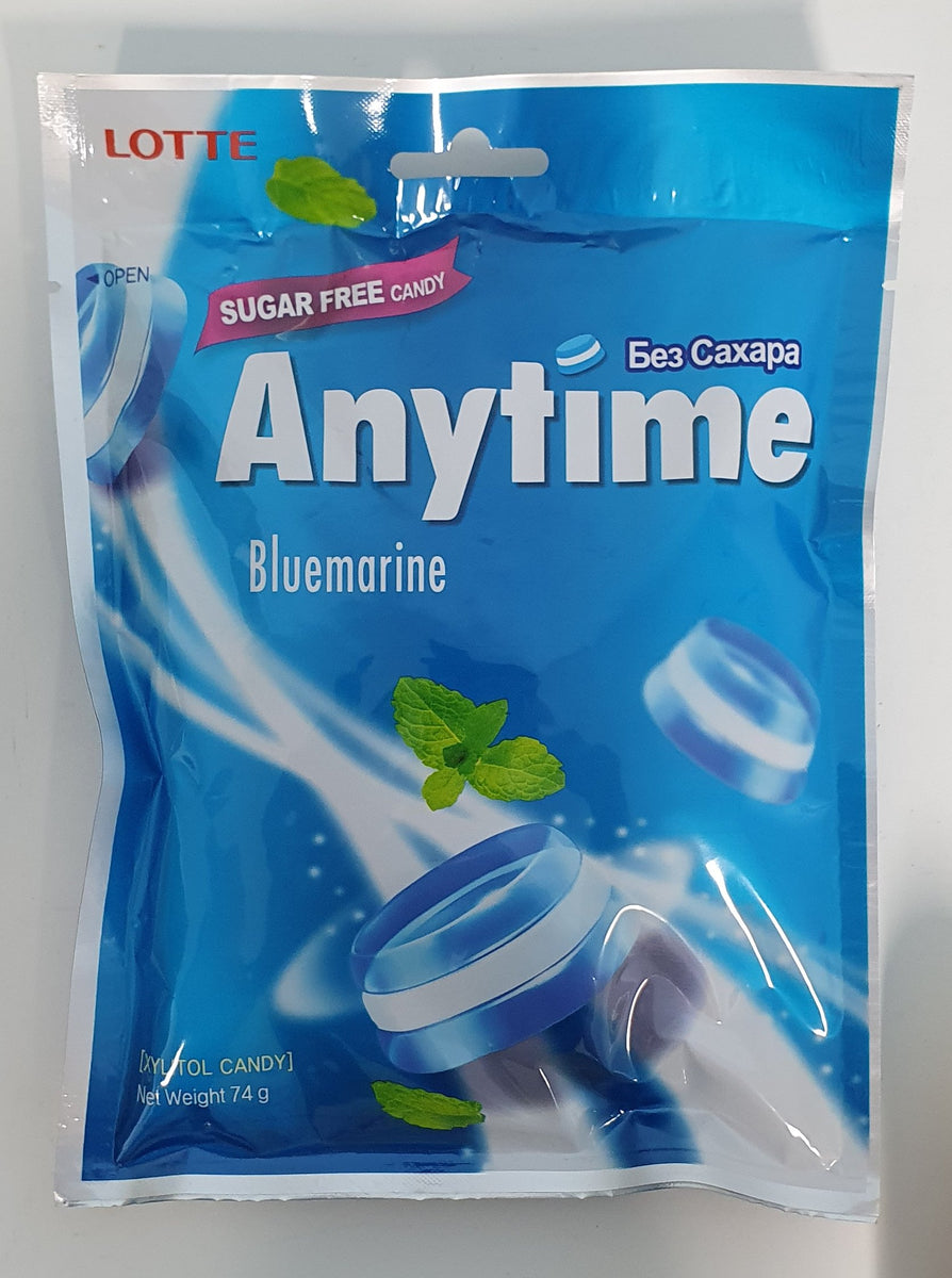 Lotte - Anytime Bluemarine Sugar Free Candy 74g – Fresh Food Market ...