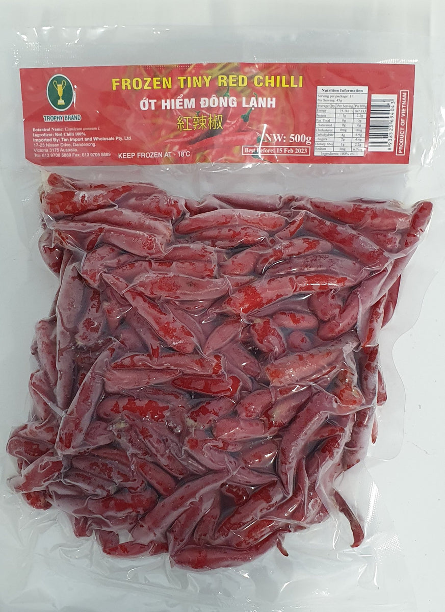 Trophy - Frozen Tiny Red Chillis 500g – Fresh Food Market - Rooty Hill
