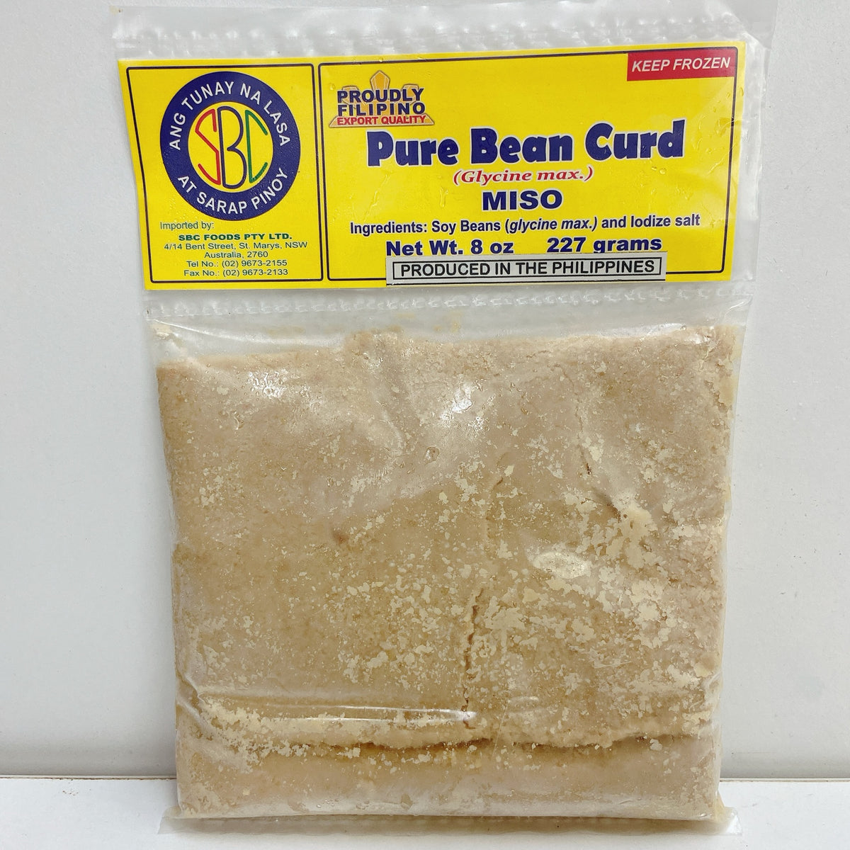 SBC - Pure bean Soybean Curd Miso 227g – Fresh Food Market - Rooty Hill