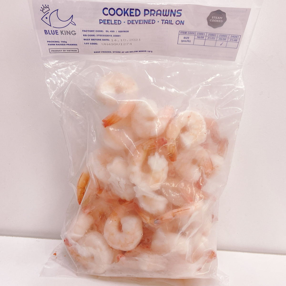 Blueking Cooked Prawn 700g 26/30 – Fresh Food Market - Rooty Hill