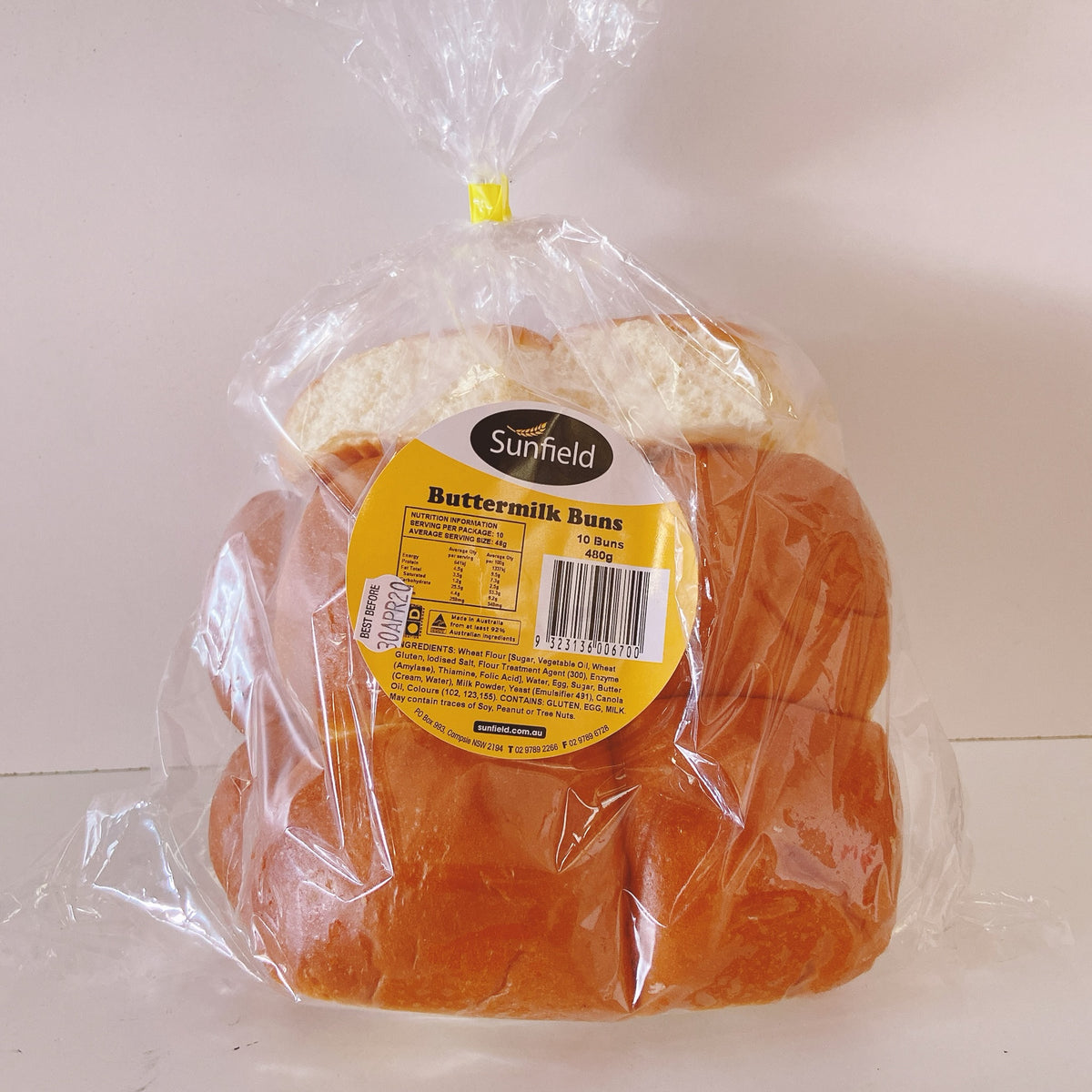 Sunfield Buttermilk Bun 480g – Fresh Food Market - Rooty Hill