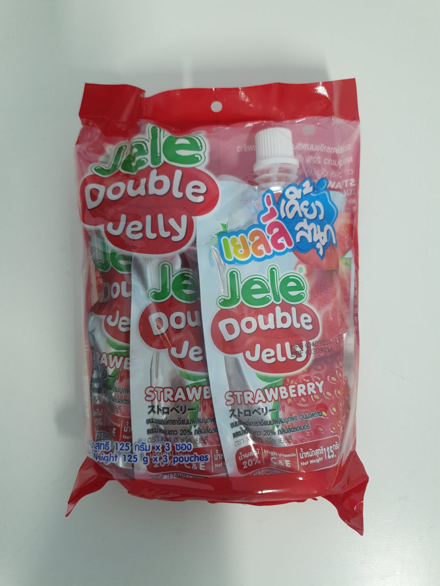Jele Double Jelly - Strawberry 125g x 3 – Fresh Food Market - Rooty Hill