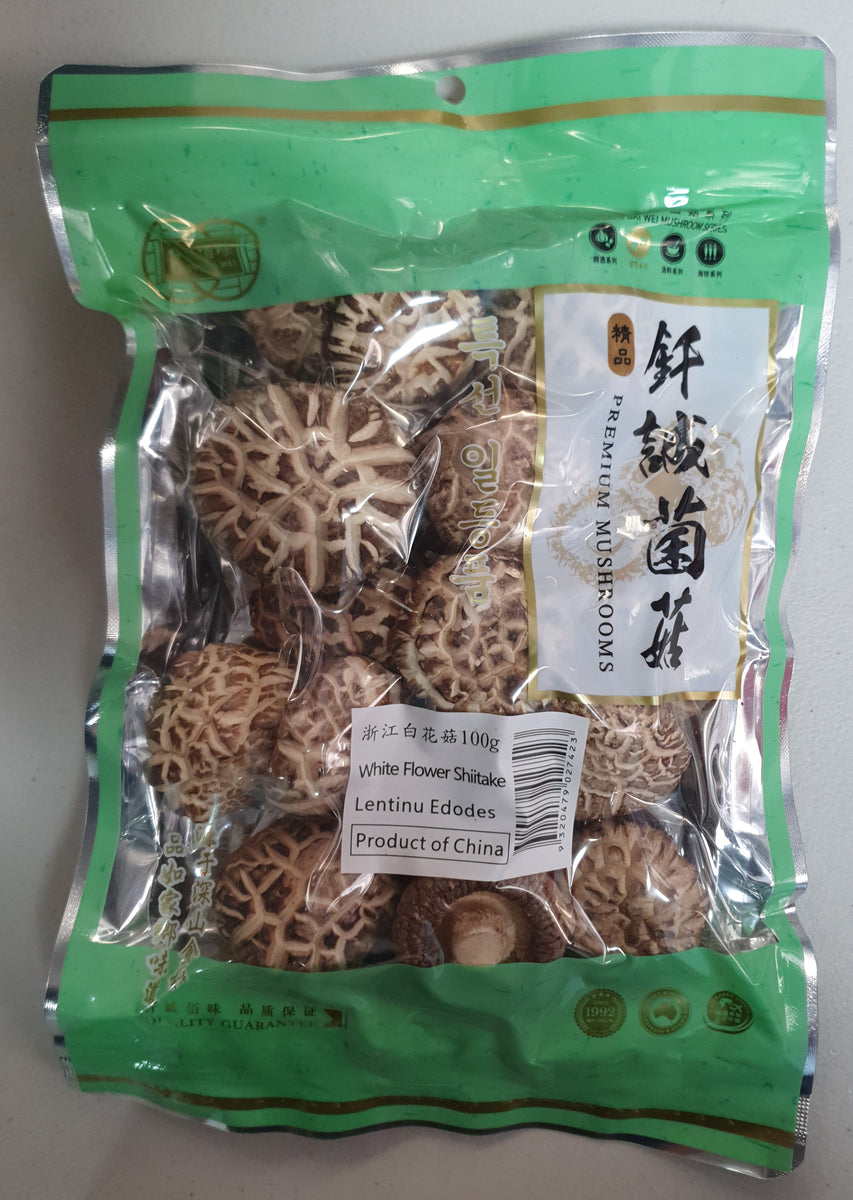 GBW - White Flower Shiitake 100g – Fresh Food Market - Rooty Hill